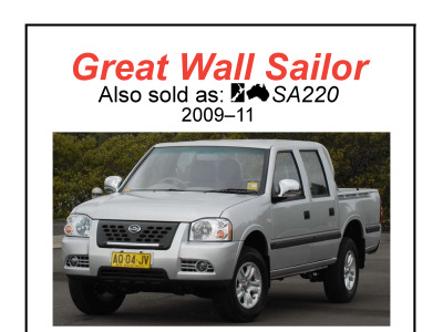 Report - MGR550 - 2012 GREAT WALL X200 in Black | CARJAM